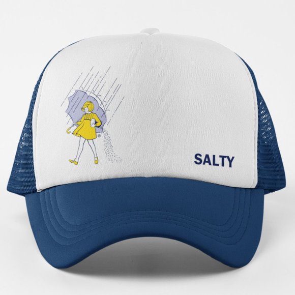 Accessories | New Morton Salt Girl Salty Foam Trucker Mesh Snapback Hat ...
